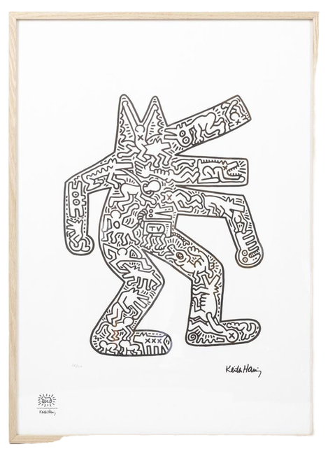 Keith Haring, Figurative Composition, Silkscreen, 1990s | Chairish