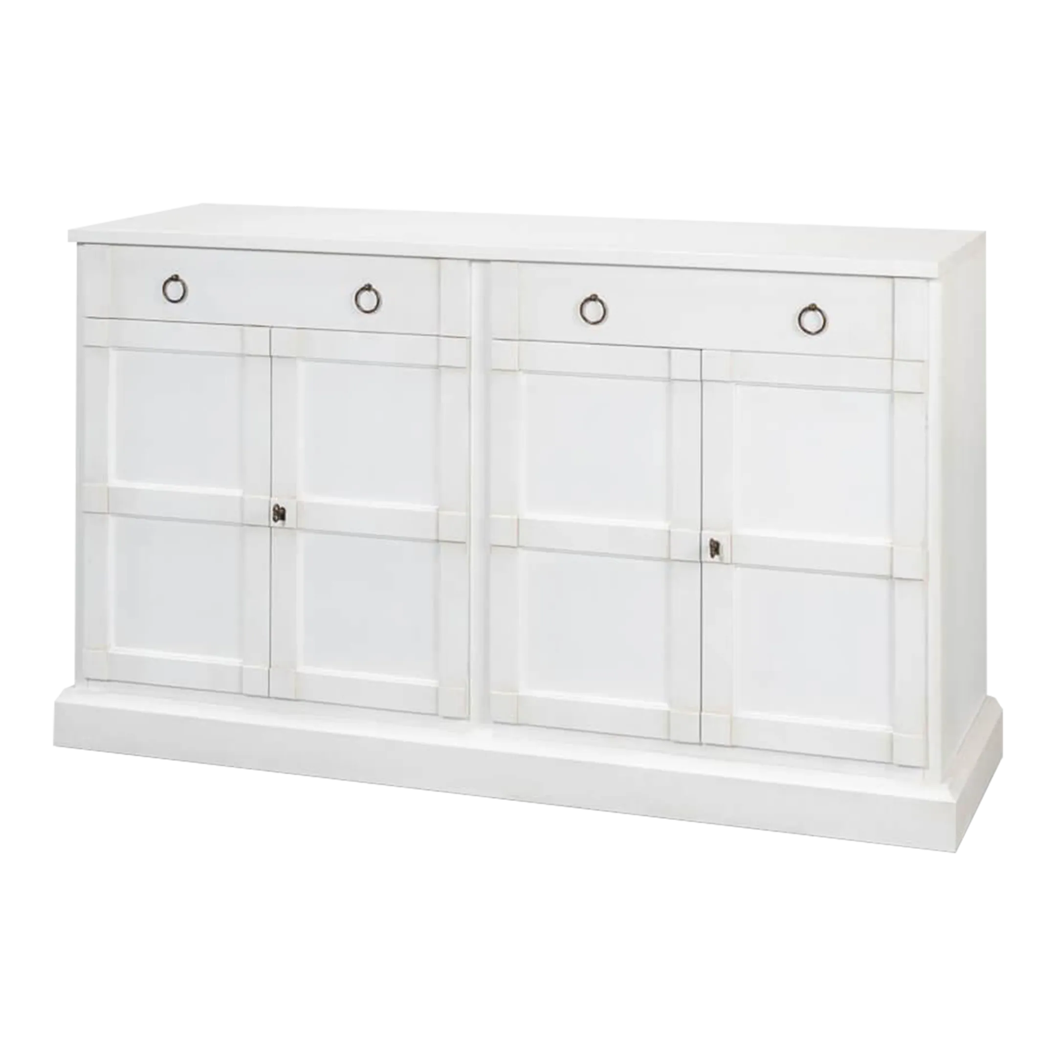 Modern White Credenza | Chairish