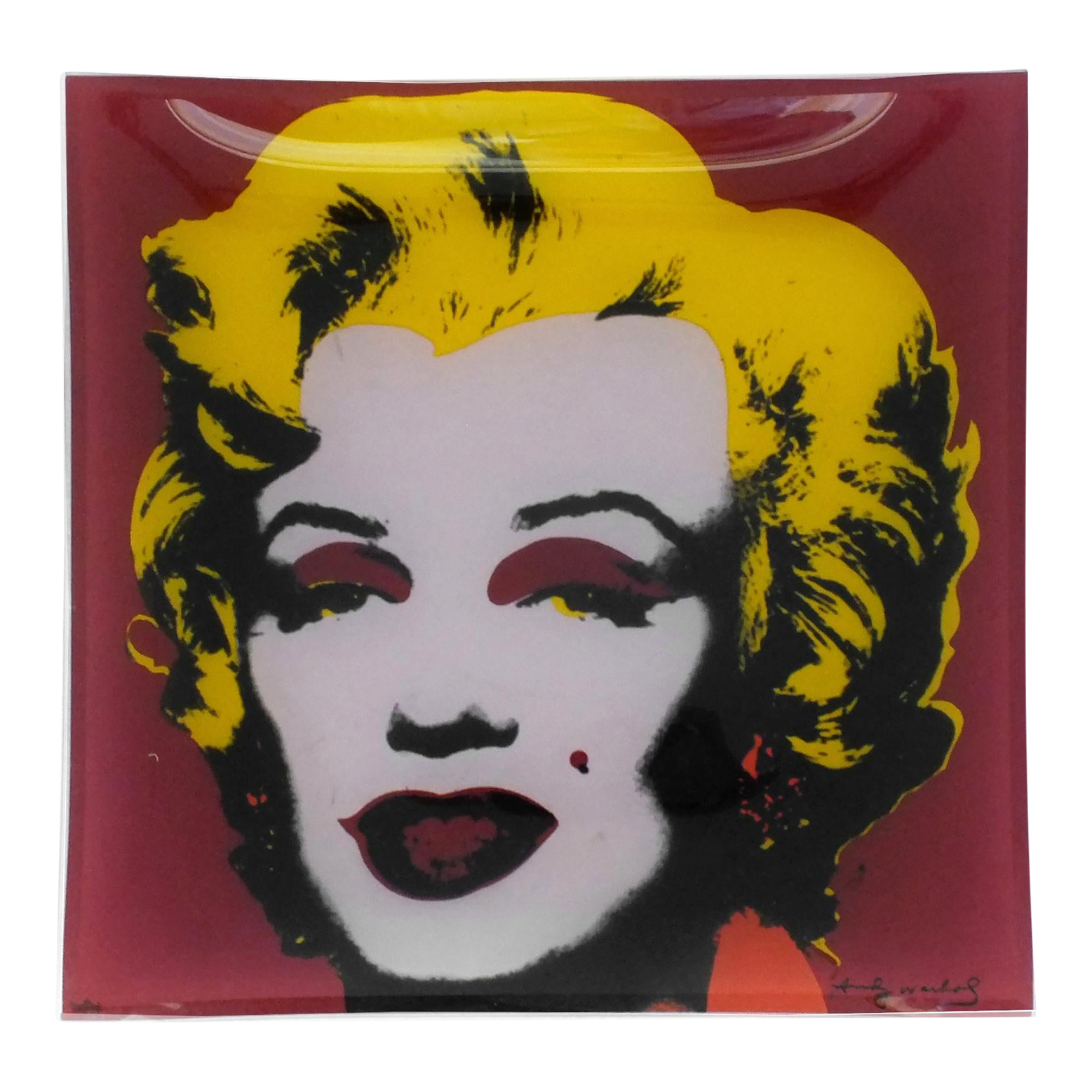 Vintage Glass Square Plate Rosenthal Marilyn Monroe Celebrity Series by ...