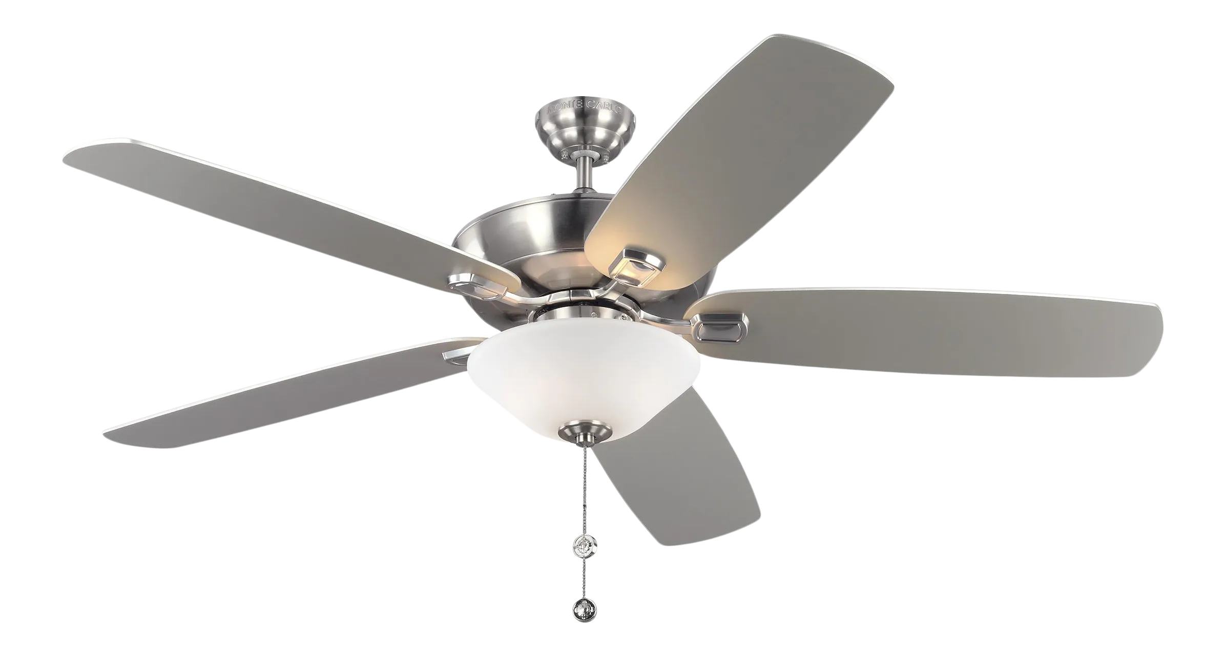 Generation Lighting 60" Colony Super Max Plus in Brushed Steel | Chairish