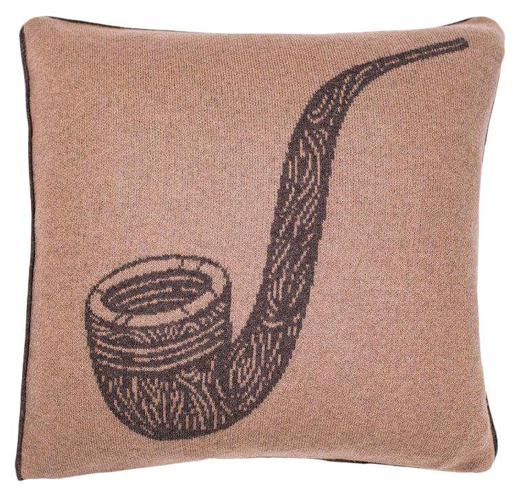 Pipe Cashmere Pillow | Chairish