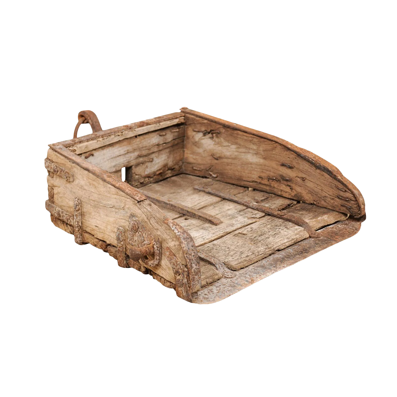19th Century Spanish Scoop or Plow of Wood and Iron | Chairish
