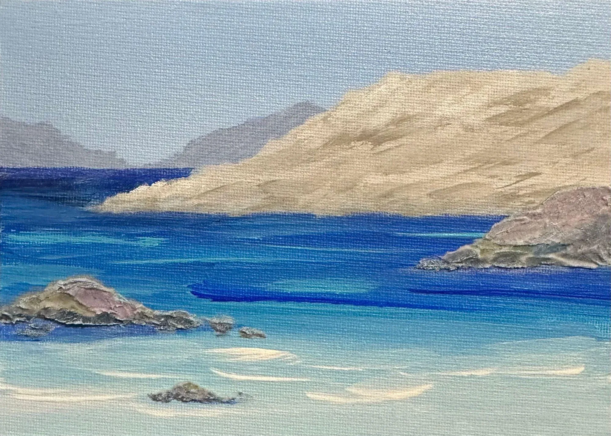 "Splendor" Contemporary Original Impressionist Style Seascape Acrylic ...