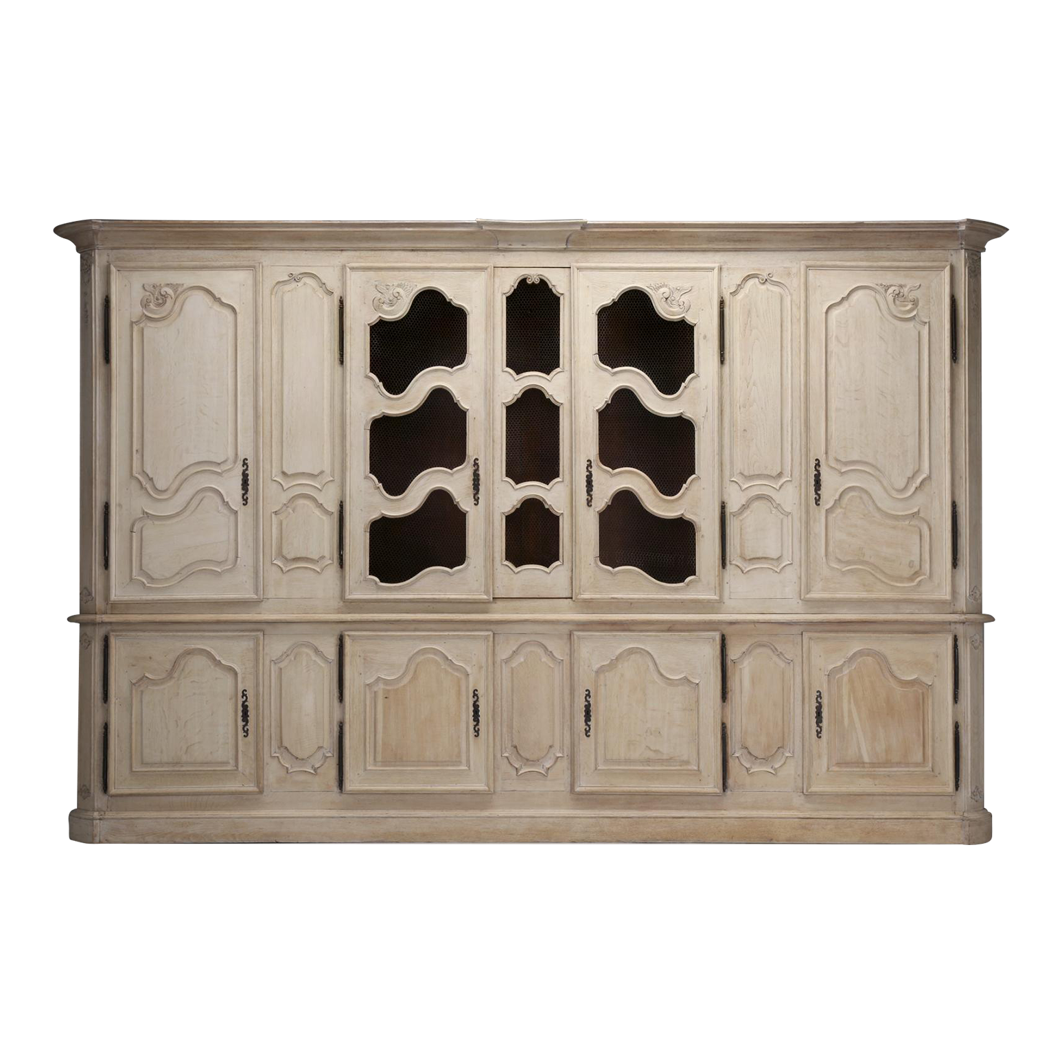 Antique French Bookcase or Cupboard in Limed White Oak Older ...