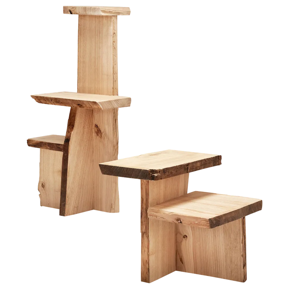 Ripped Wood Coffee Table by Willem Van Hooff | Chairish