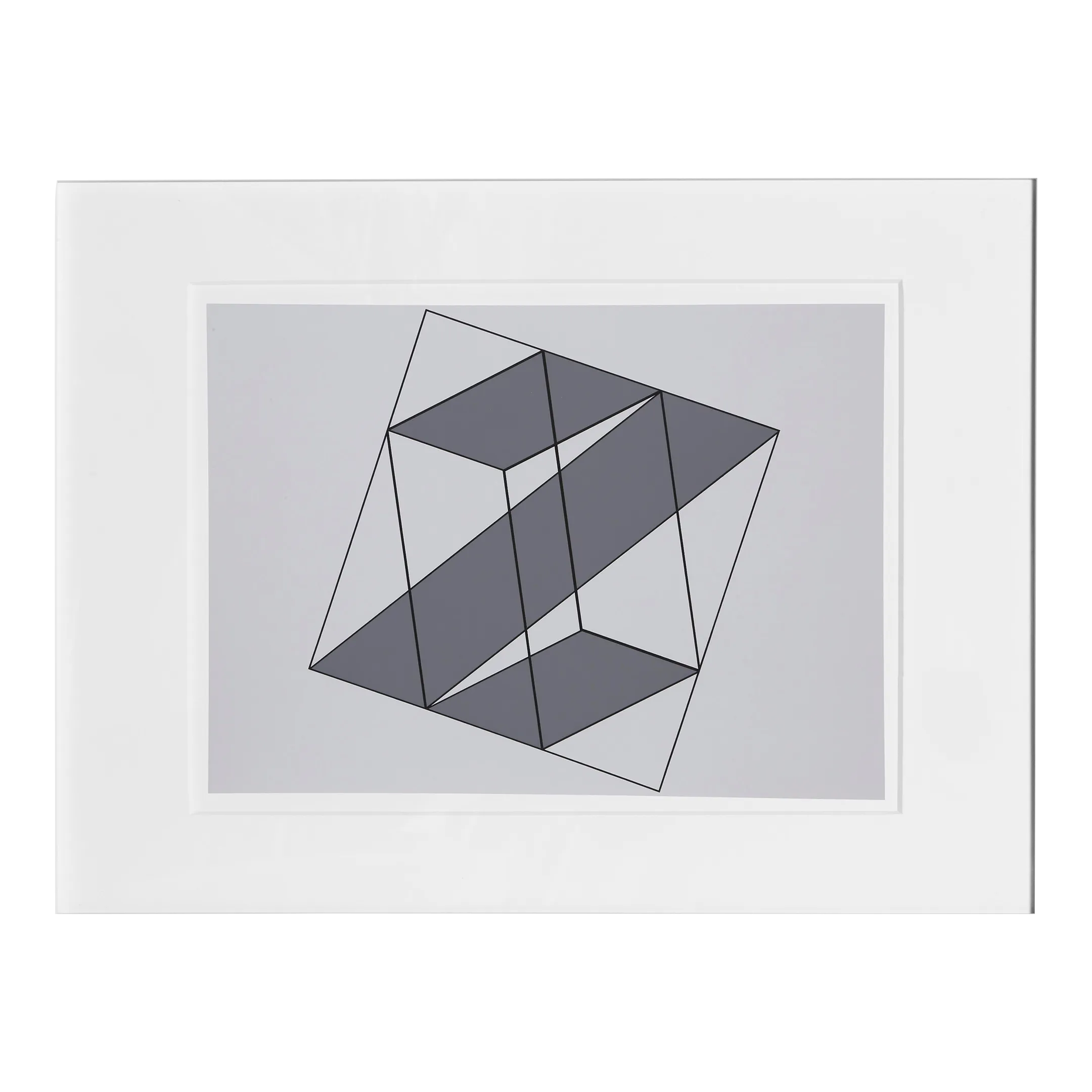 Josef Albers, Z Prism - P2, F16, I1 , Geometric Abstract Screenprint ...