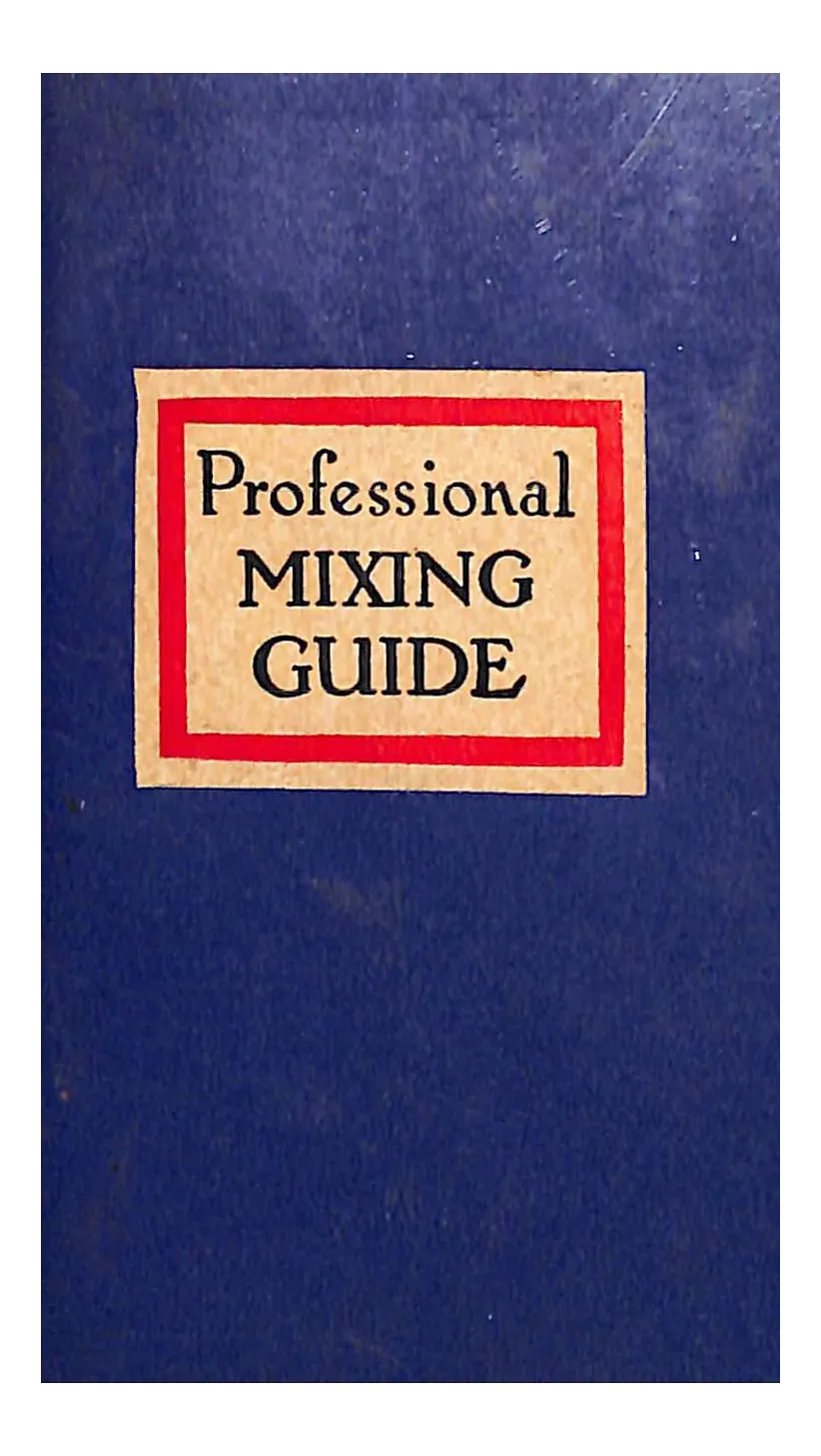 Professional Mixing Book | Chairish
