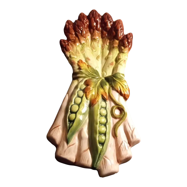 1980s Fitz & Floyd Asparagus Spoon Rest | Chairish