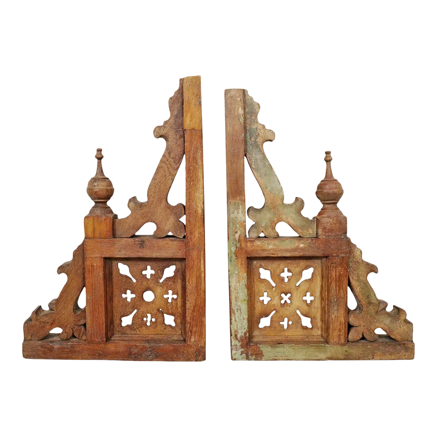 Pair of Antique Architectural Brackets | Chairish