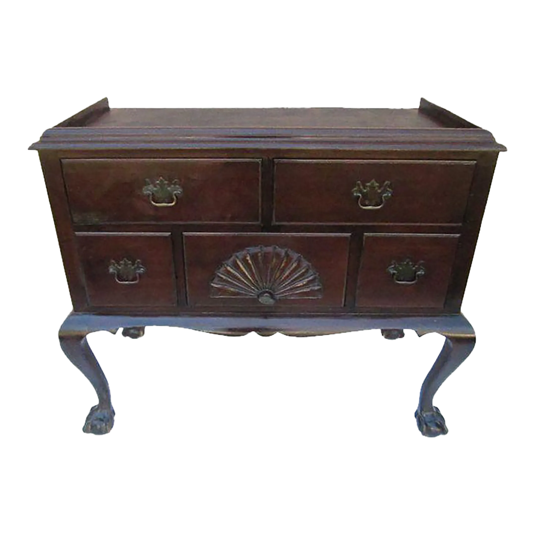 1970s Wood Credenza Buffet Server French Sideboard Bar Console ...