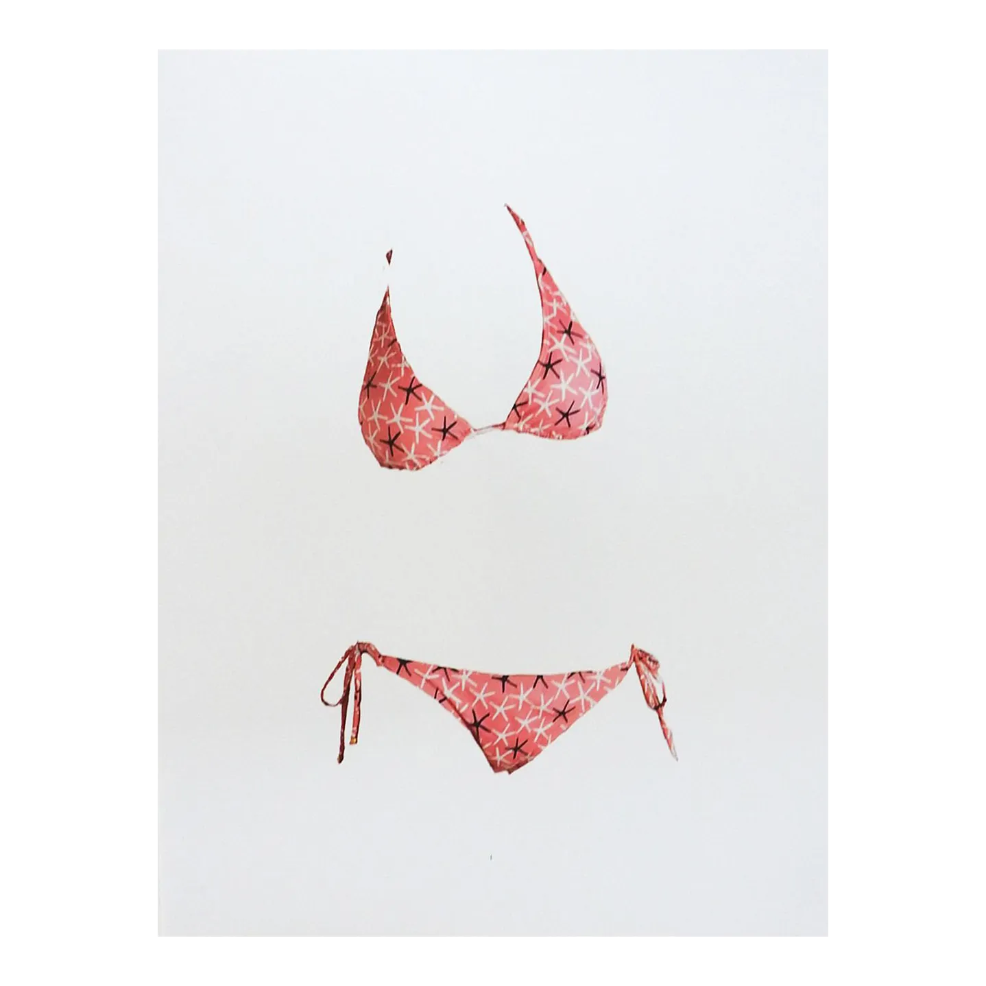 Contemporary Pop Art Pink Bikini Swimsuit Print | Chairish