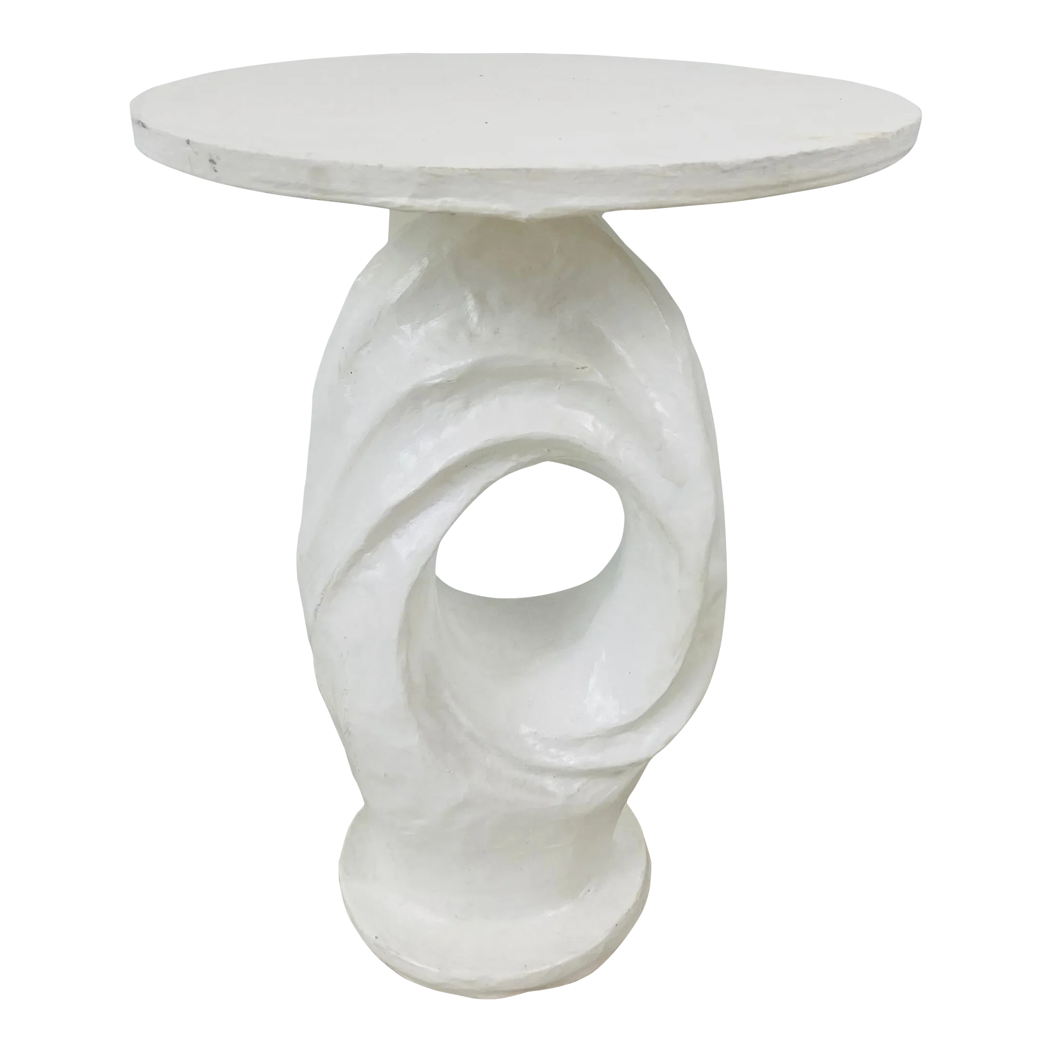 Paper Mache Side Table | Chairish