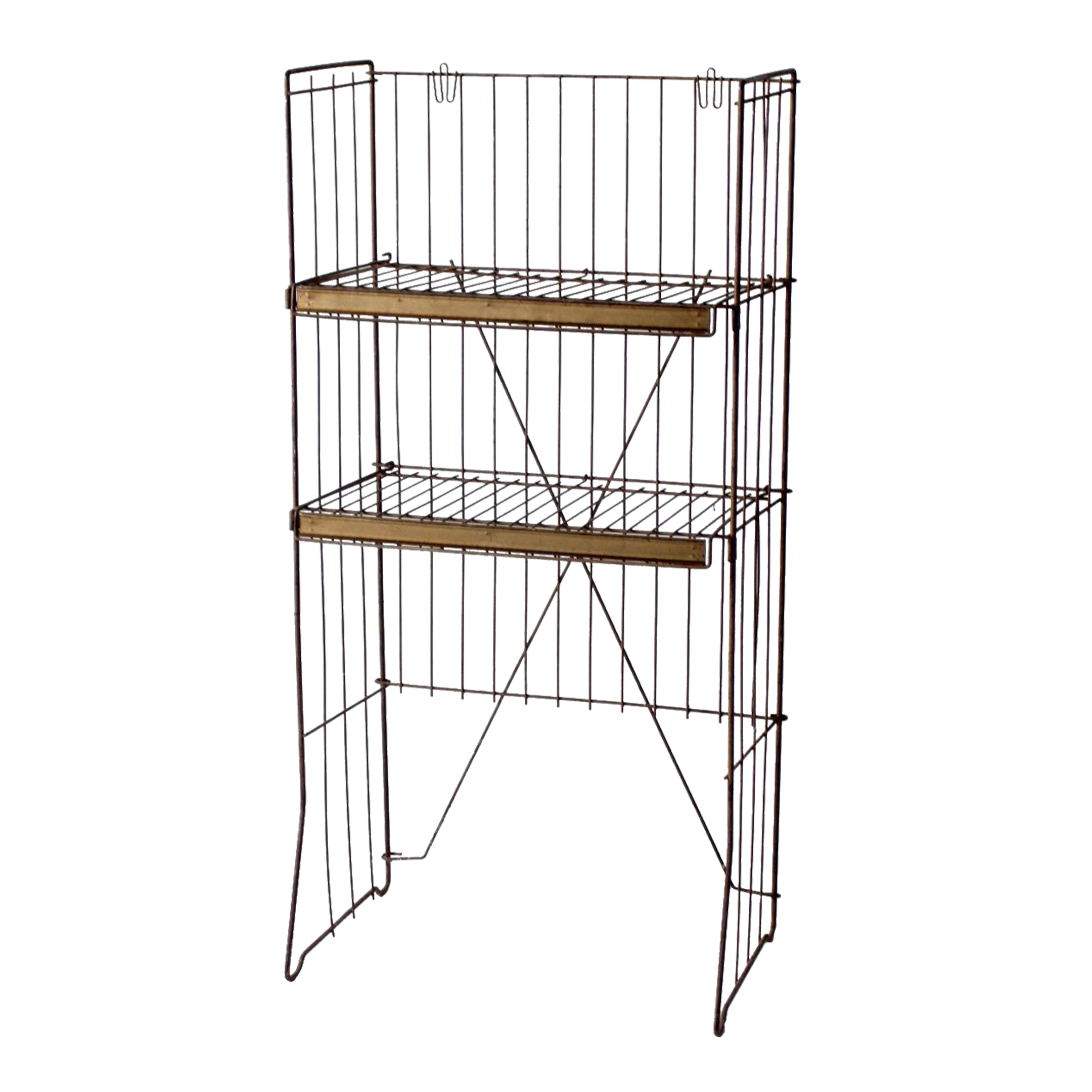 Vintage Metal Shelving Rack | Chairish