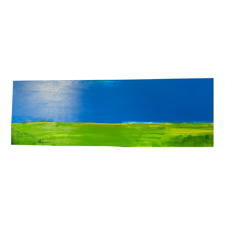 "Greenscape" Original Abstract Landscape Painting by Ellen Maynard ...