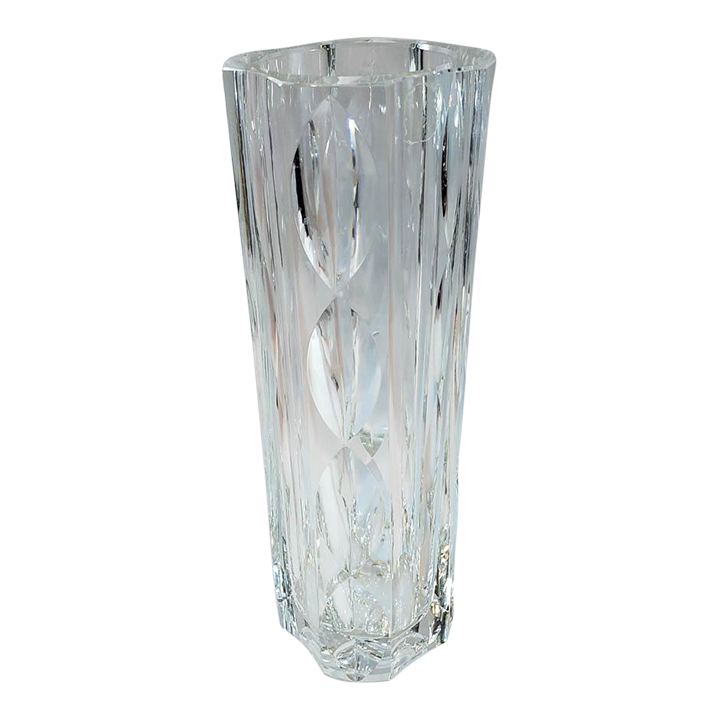 Vintage St Louis French Cut Crystal Vase | Chairish