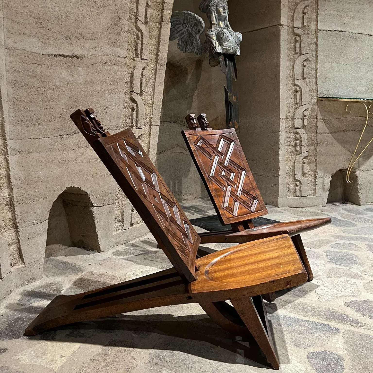 African wooden chair store
