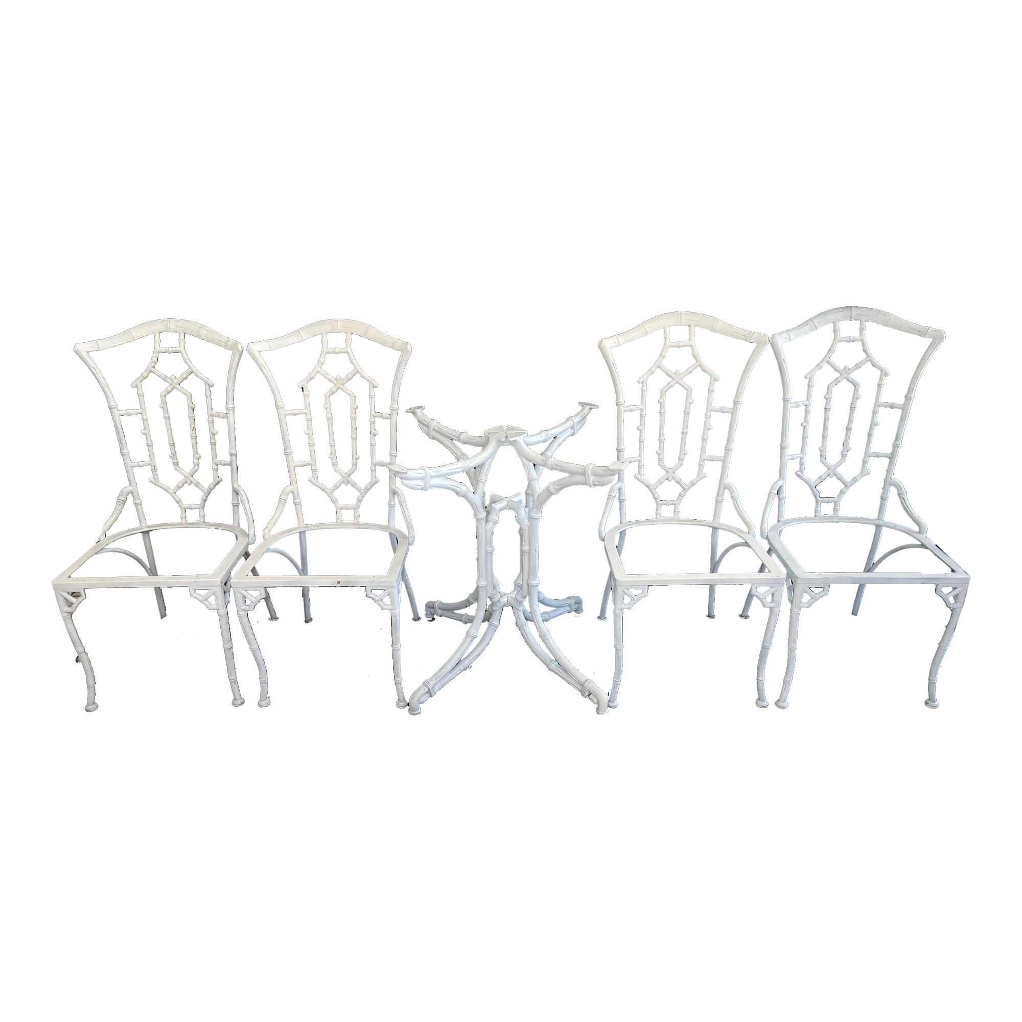 Vintage Chinese Chippendale Kessler Industries Faux Bamboo and Fretwork ...