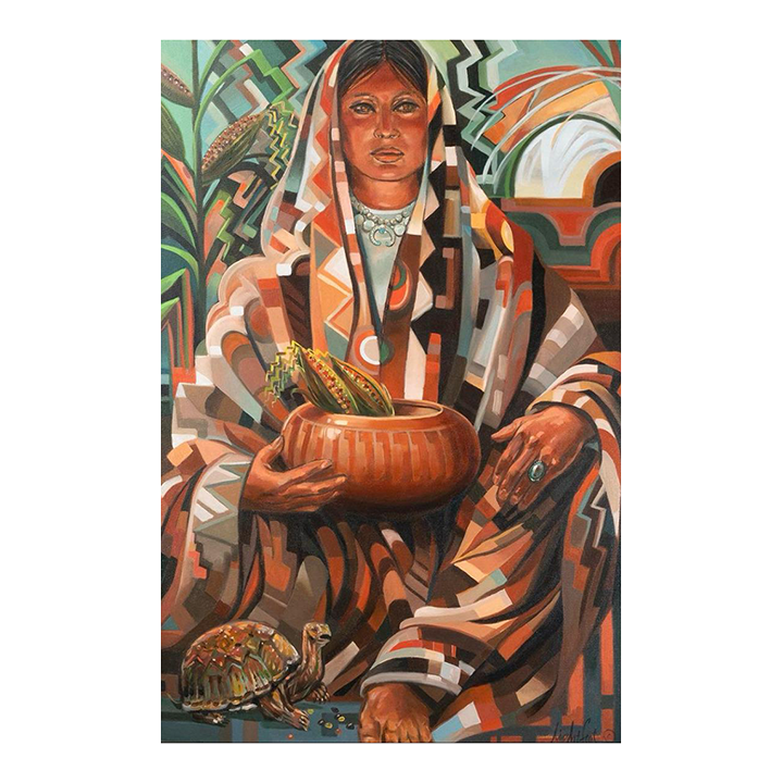 Turtle Harvest by Jon Lightfoot, 1986, Oil | Chairish