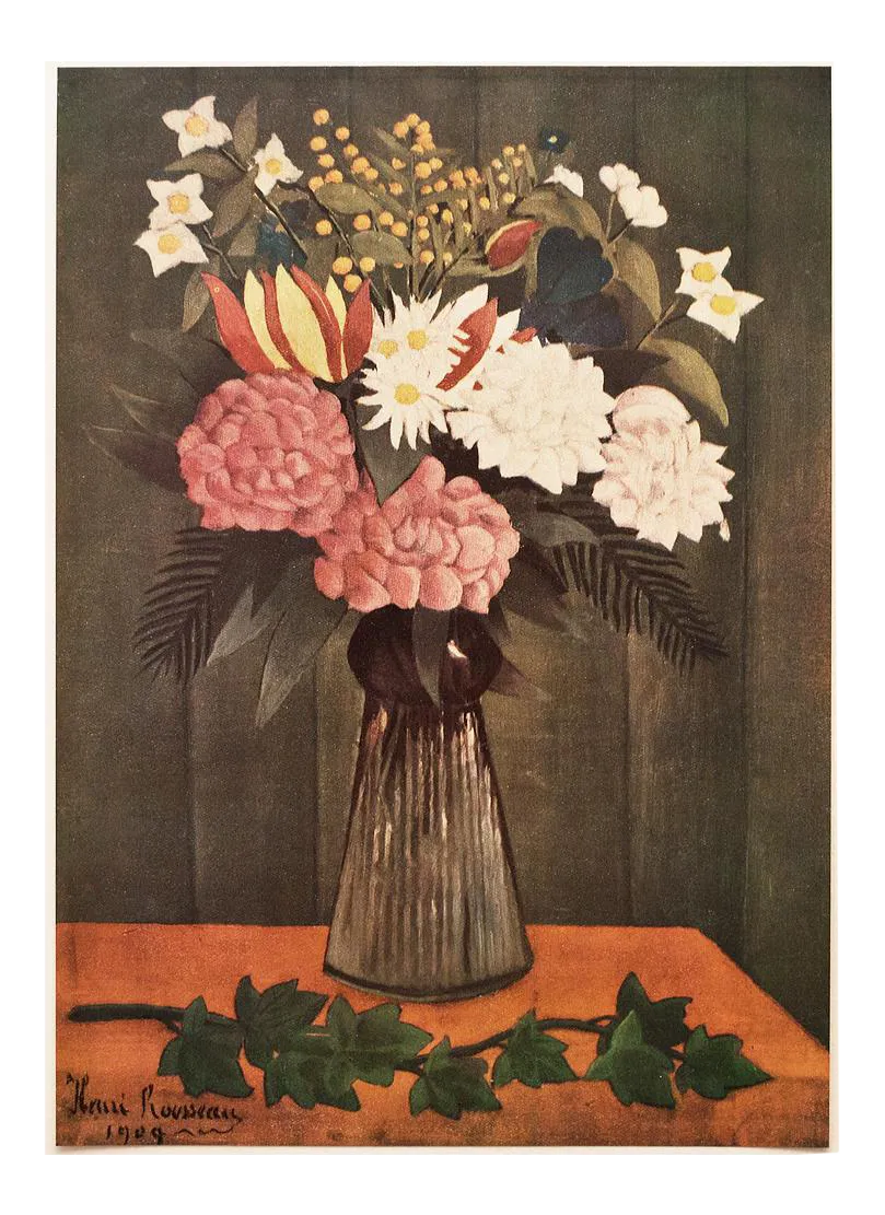 1951 After Henri Rousseau "Flowers", First Edition Vintage Full-Color ...