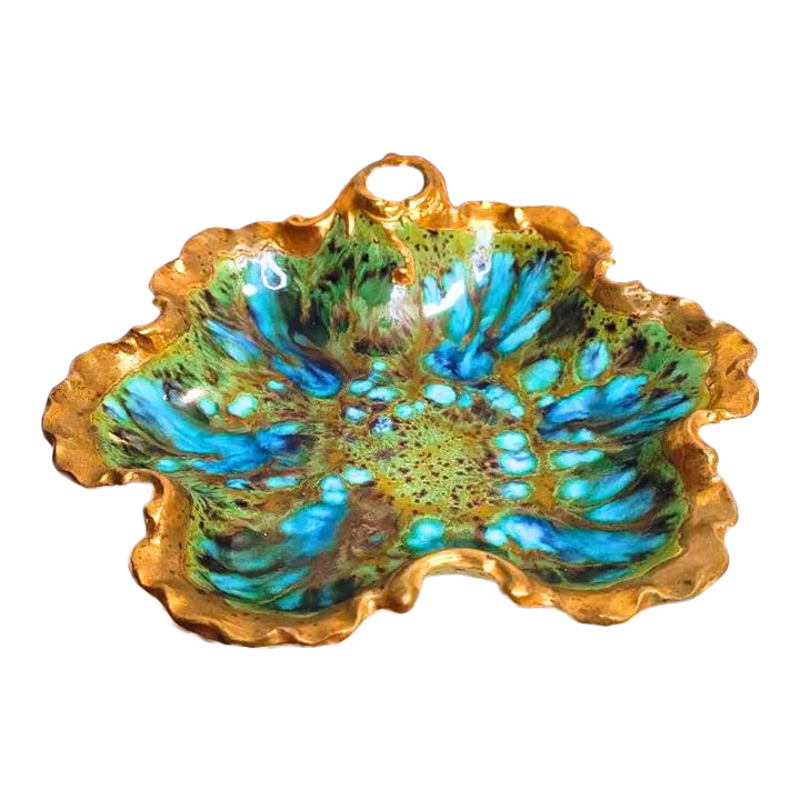 Retro 1970s Studio Pottery Trinket Dish Signed by Artist | Chairish