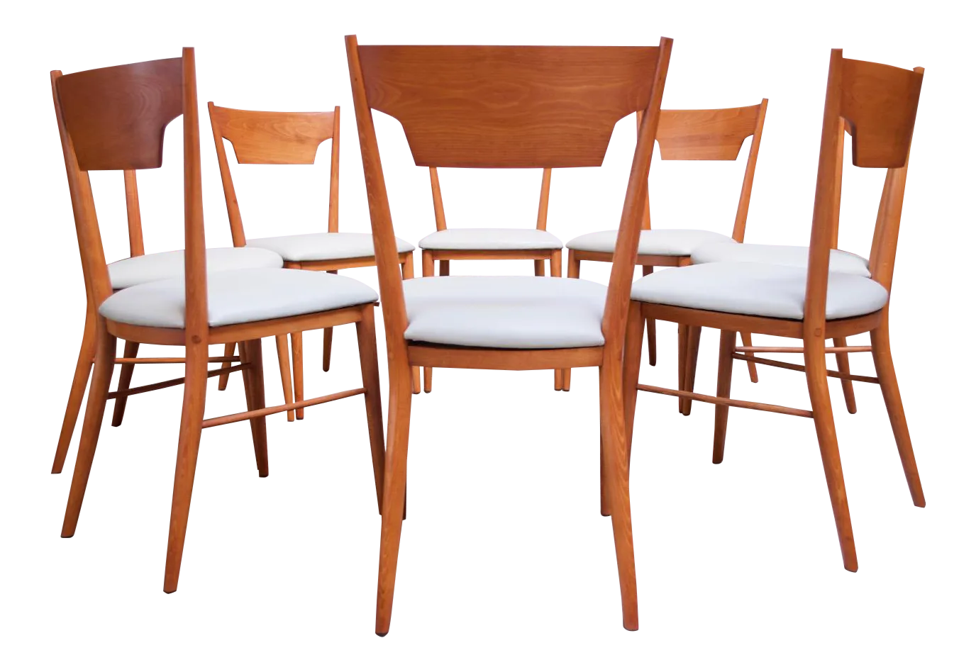 Stained Maple Dining Chairs by Paul McCobb for Perimeter - Set of 8 ...