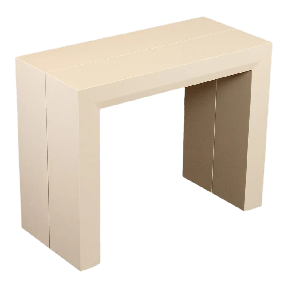 Expand Furniture Post Modern Convertible Console Dining Table | Chairish