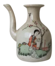 Vintage Chinese Hand Painted Porcelain Water Dropper Pitcher Ca: 1930's ...