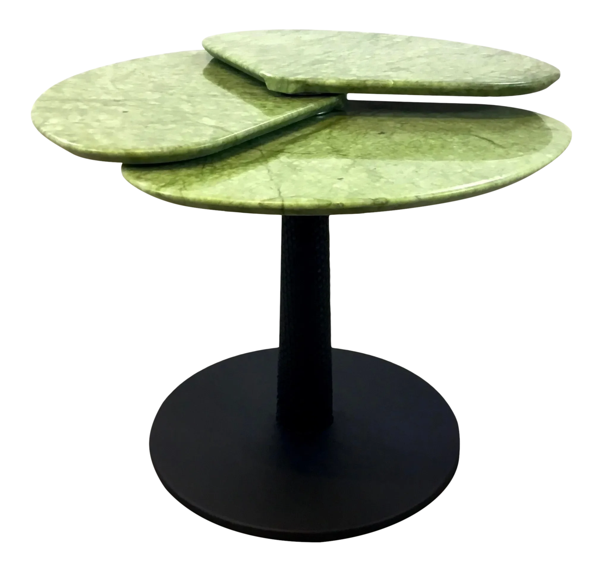 Baker Modern Green Marble Clover Side Table | Chairish