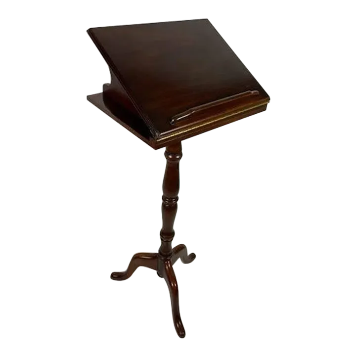 Vintage Wooden Lectern Podium / Music Stand | Chairish