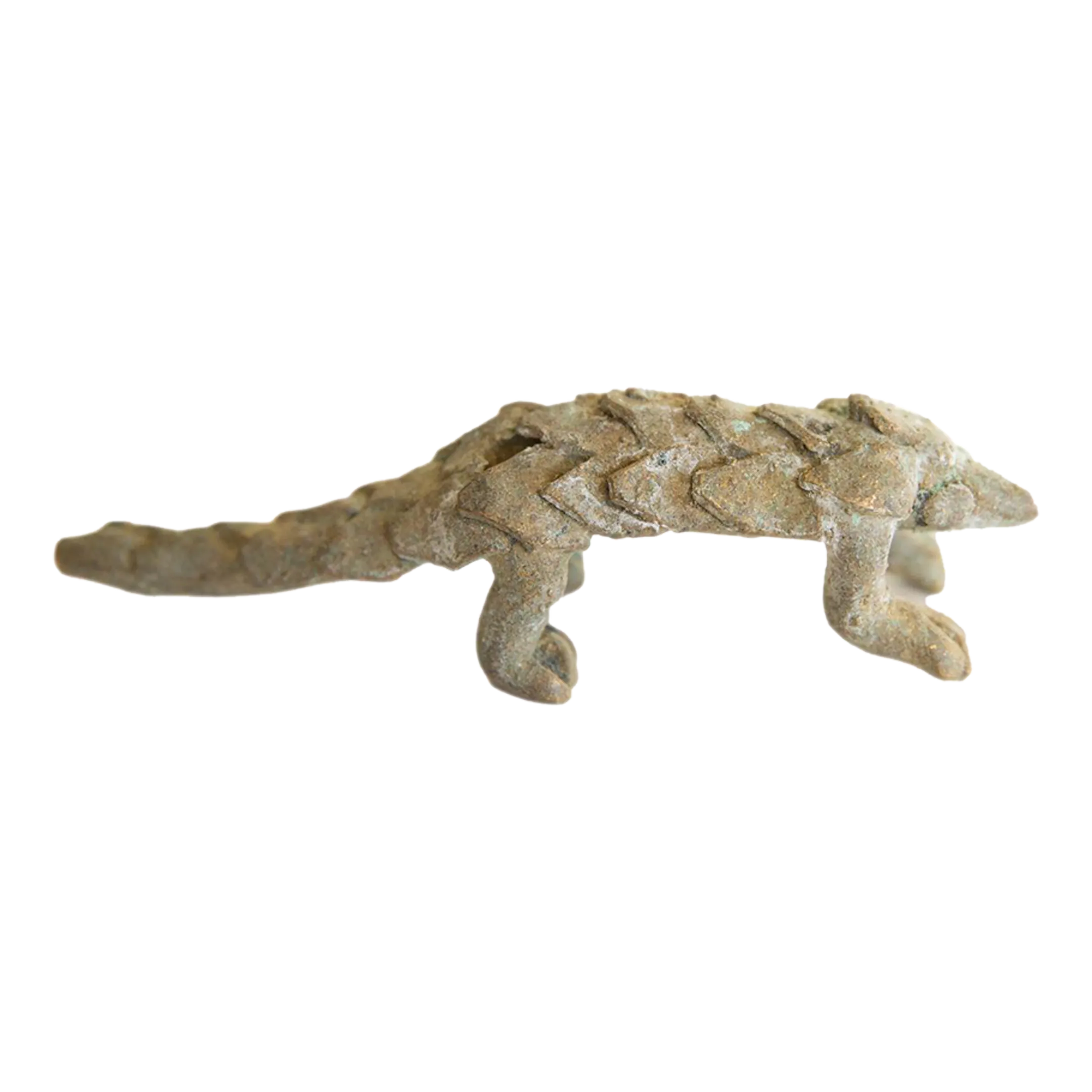Vintage African Pangolin Sculpture | Chairish