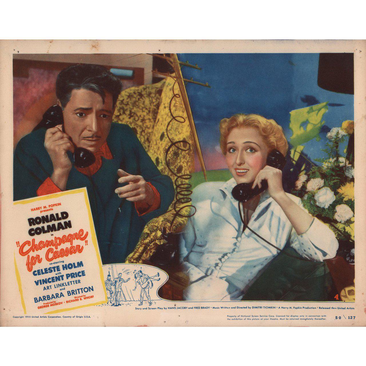 Champagne for Caesar 1950 U.S. Scene Card | Chairish