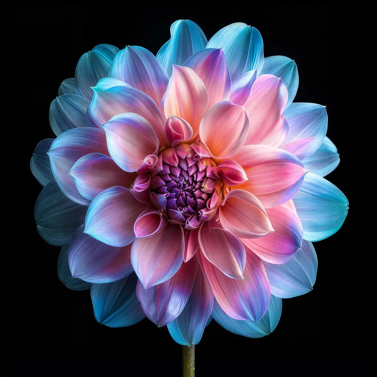 Rainbow Dahlia 3 Contemporary Original Still Life Photograph by Michael ...