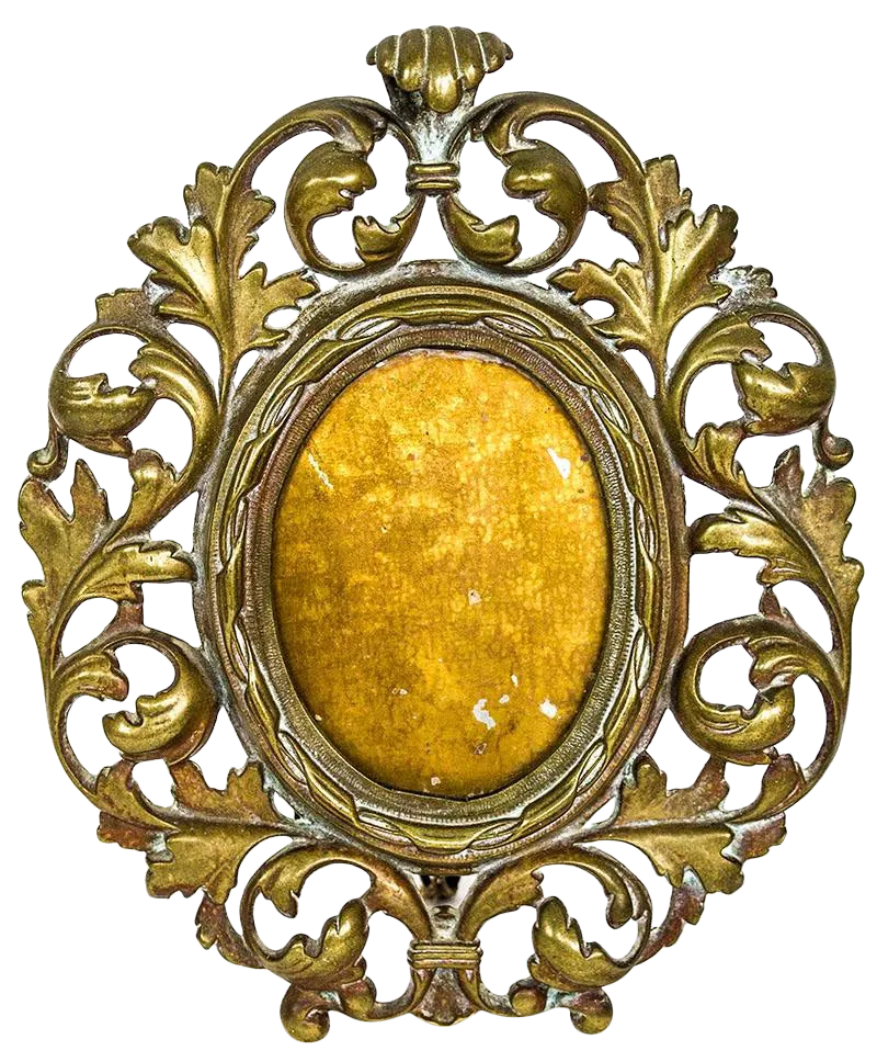19th Century English Gilt Bronze Rococo Frame | Chairish
