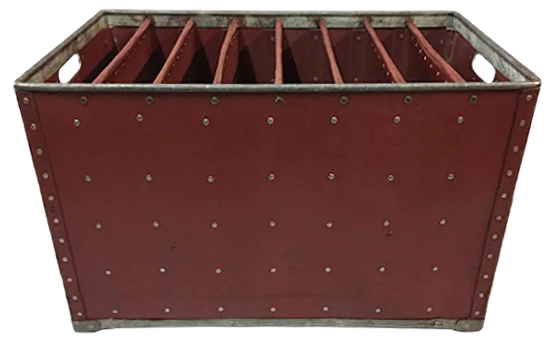 Vintage Industrial Filing Box in Waxed Cardboard from Suroy | Chairish