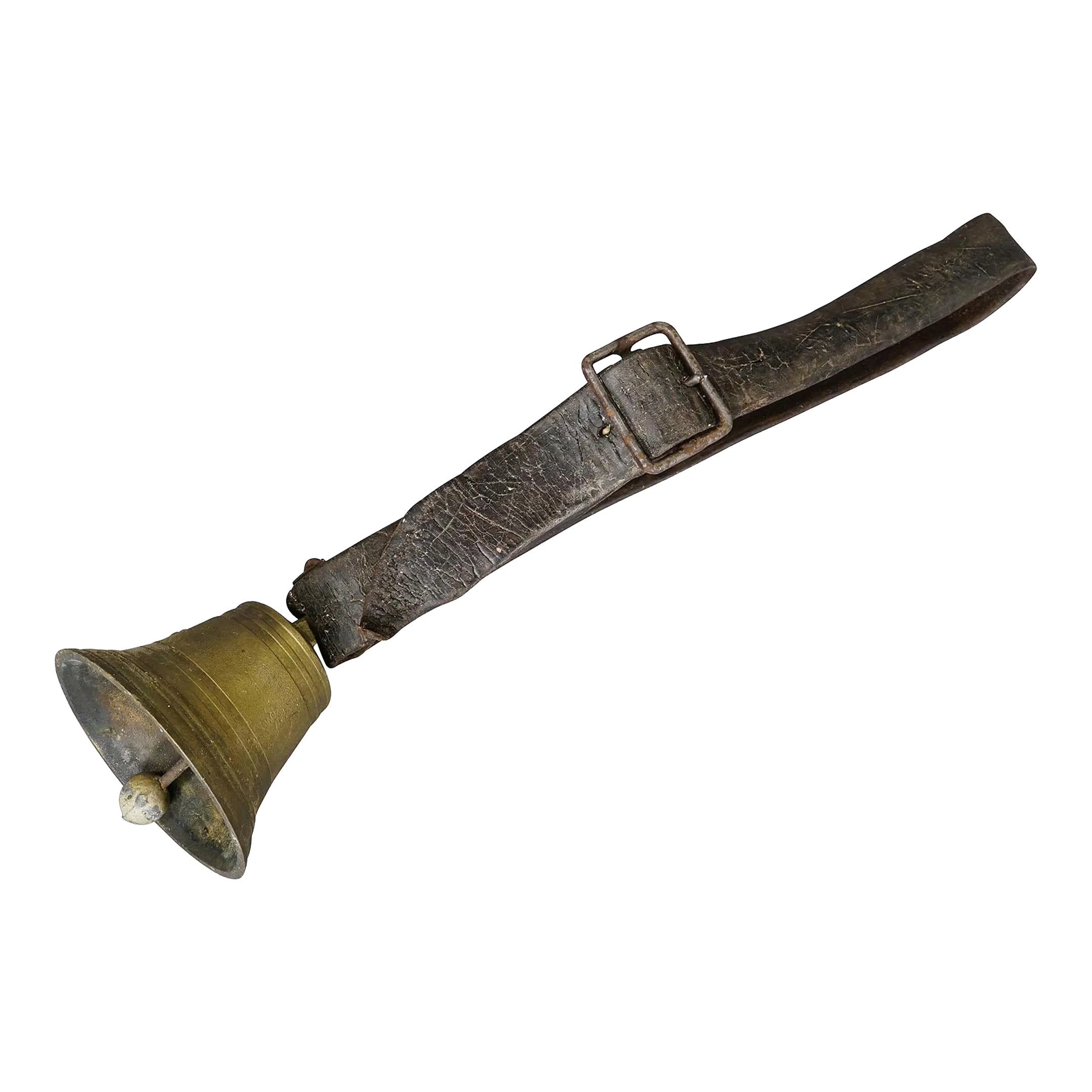 Swiss Casted Bronze Cattle Bell Ca. 1900s | Chairish