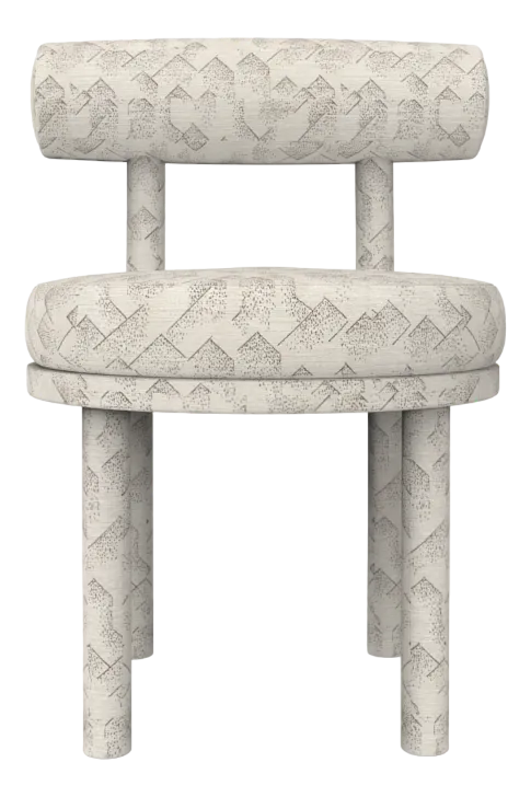 Moca Chair in Graphite Ivory Fabric by Studio Rig for Collector | Chairish