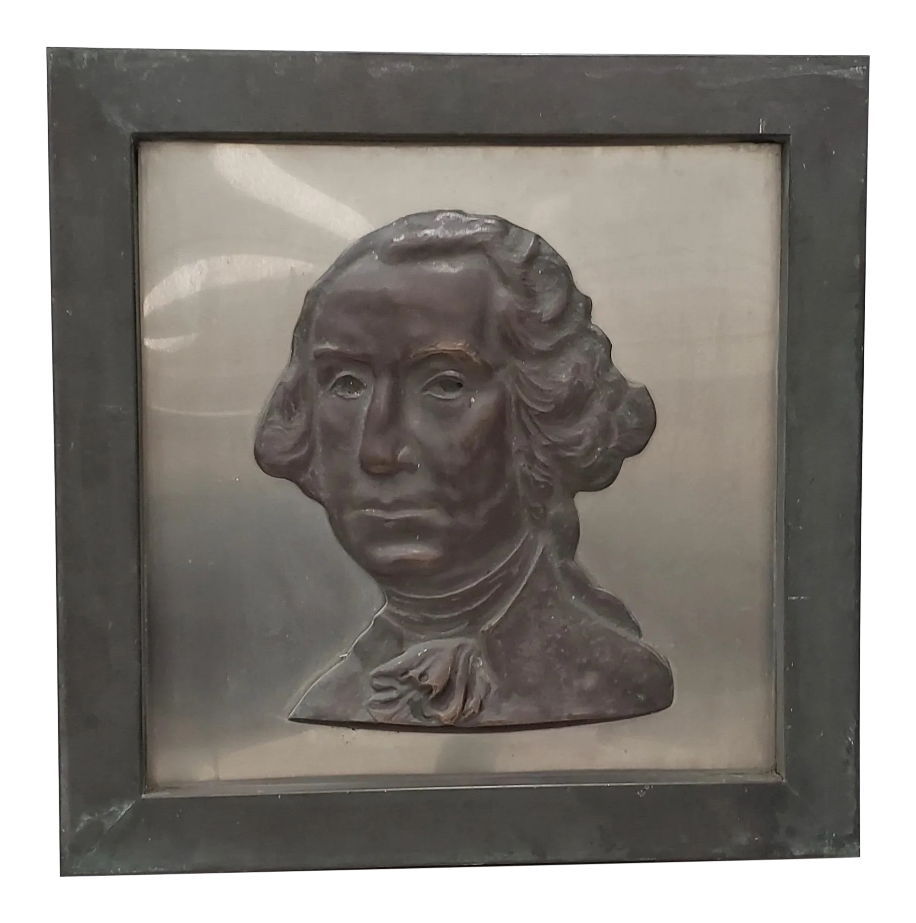 Early 20th Century Bronze Wall Plaque of George Washington C.1920s to ...