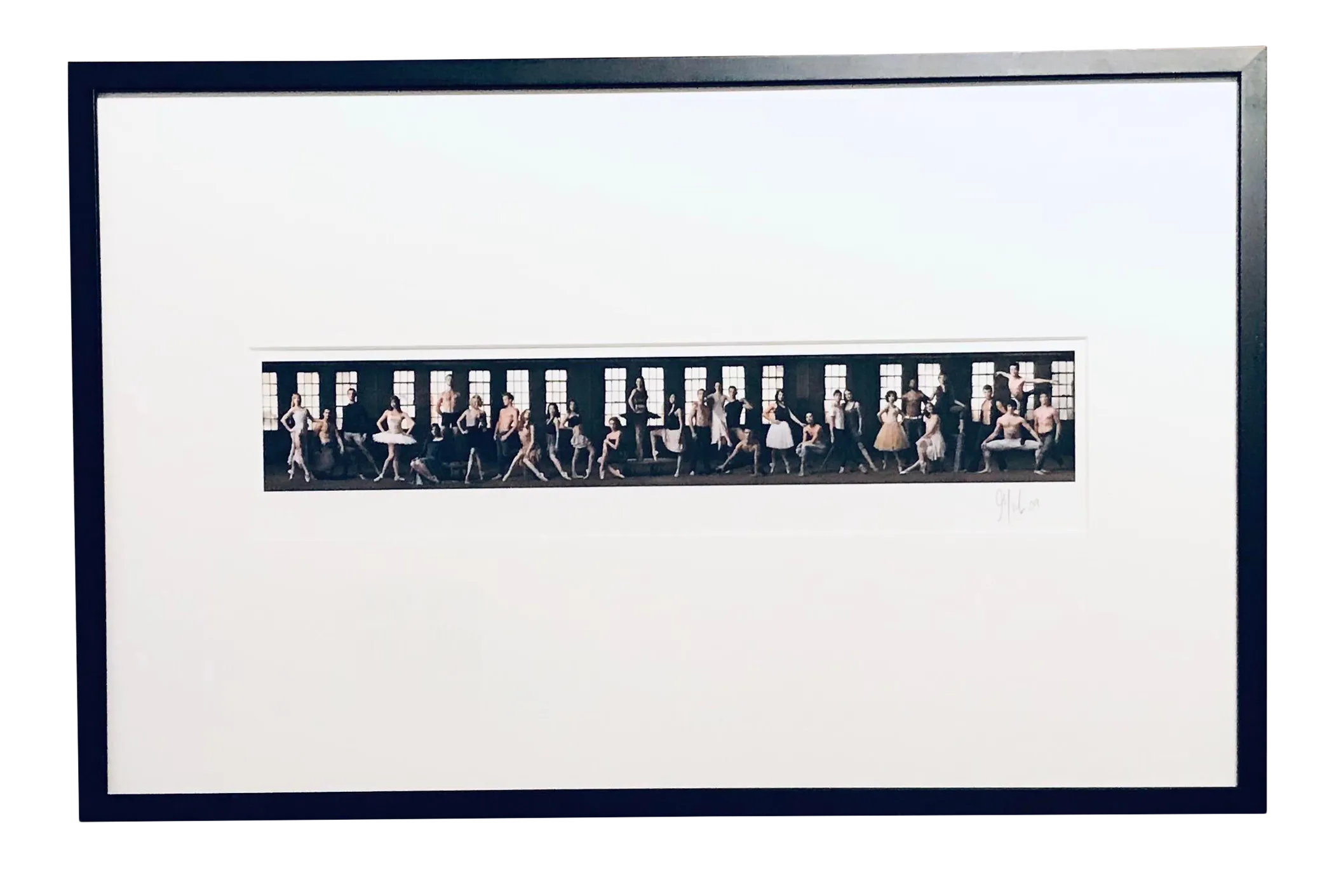 2009 Signed Panographic Photograph of a Ballet Troupe, Framed | Chairish