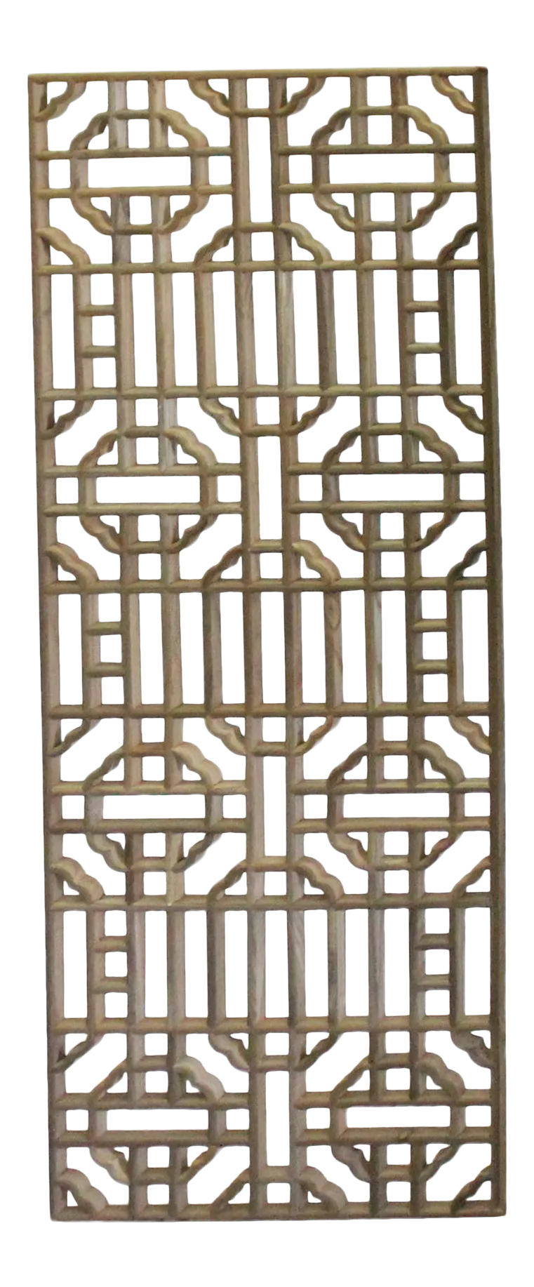 Rectangular Raw Plain Wood Geometric Pattern Wall Panel | Chairish