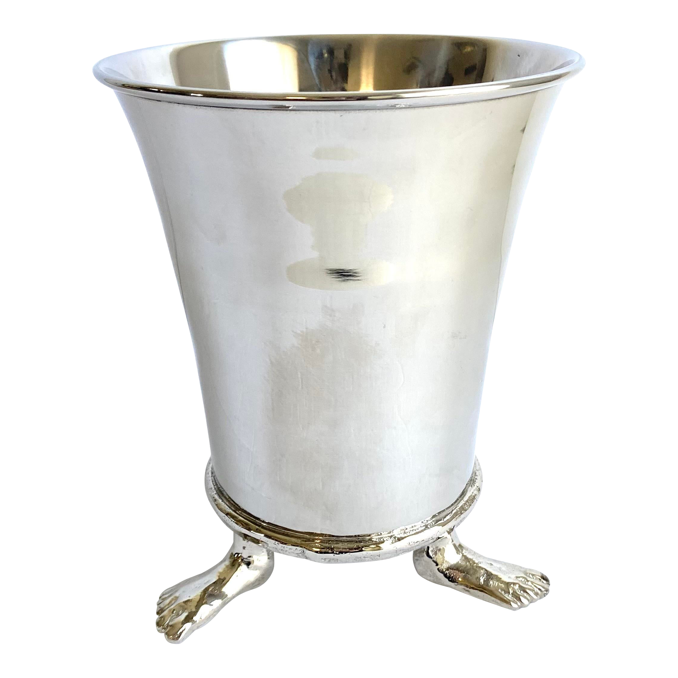 Michael Aram Foot Ice Bucket Hands & Feet Footed Silver Tone Metal Wine ...