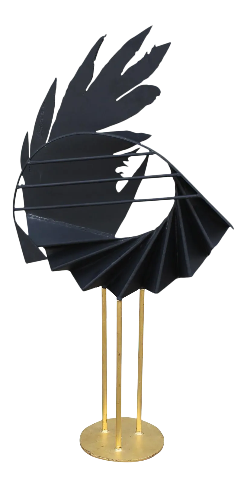 Robert Roesch Abstract Welded Steel Sculpture 1987 | Chairish