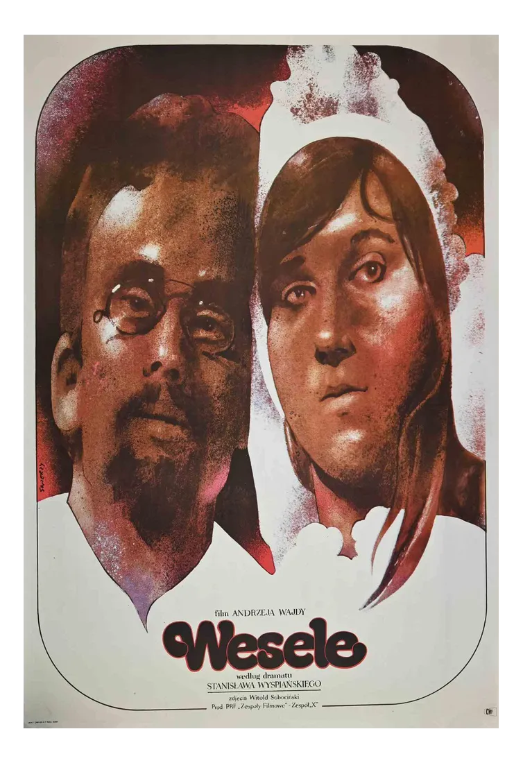 Vintage Wesele Poster, 1975 | Chairish