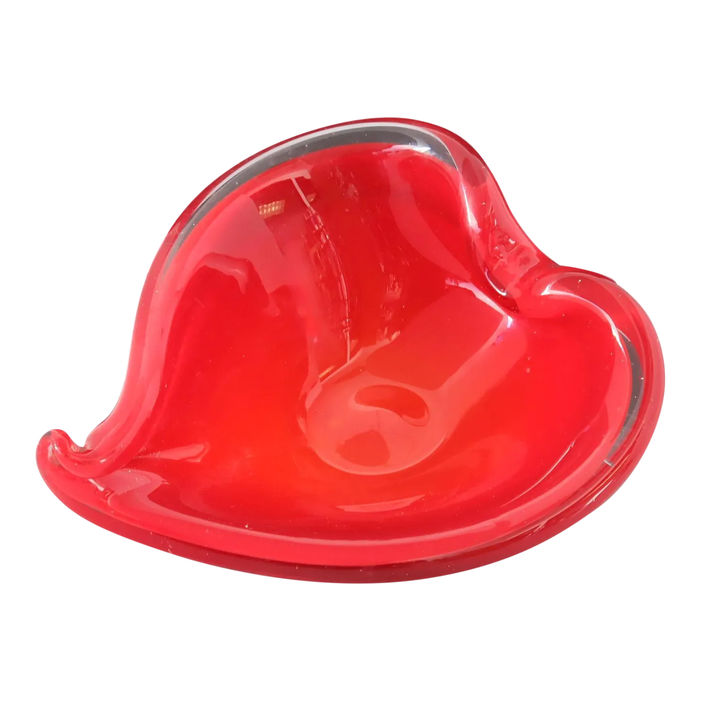 Midcentury Murano Heart Cigar Ashtray | Chairish