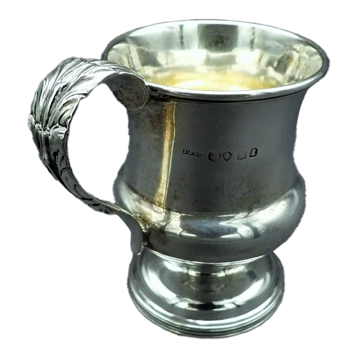 Antique John James Keith London Sterling Silver Acanthus Punch Baby ...