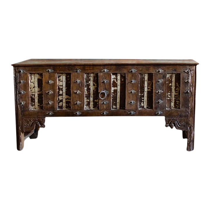 Antique Door Rustic Media Console, Rustic Farmhouse Hall Table, Sofa ...