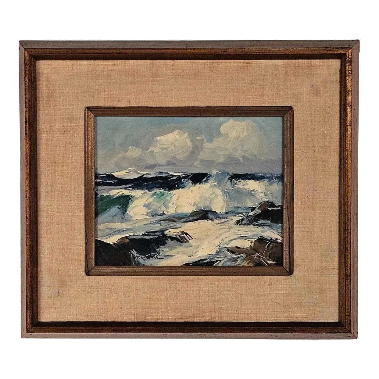 "Duncan's Reef", Seascape by Edward Norton Ward | Chairish
