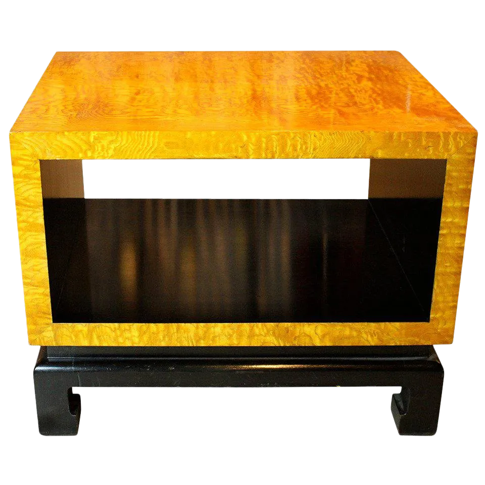 20th Century Japanese Cube Form End Table | Chairish