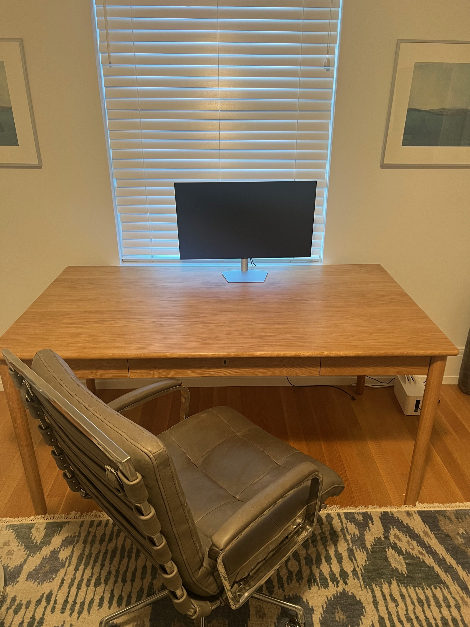 Restoration Hardware Rossi Leather Desk Chair