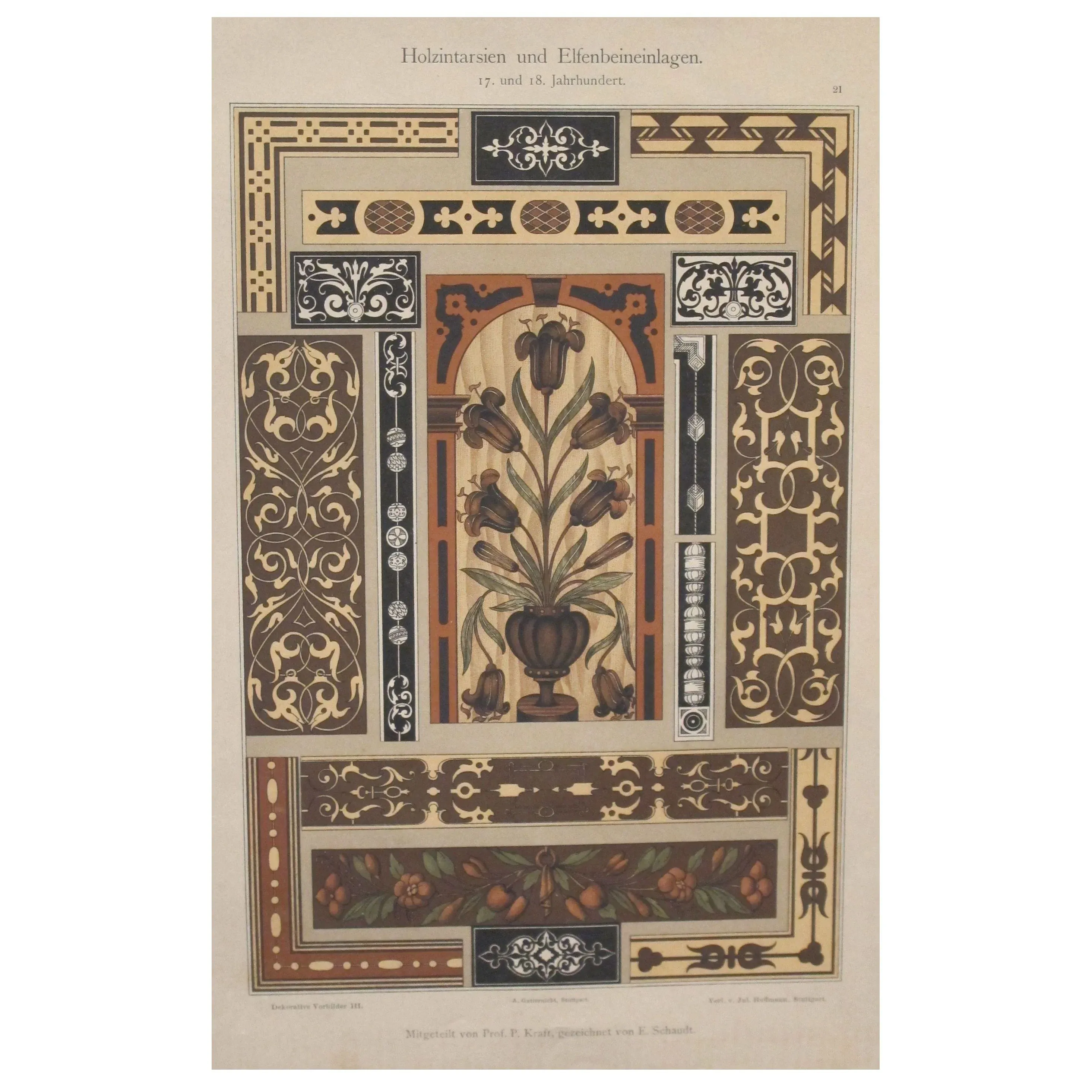Colorful Decorator Sheet - Tulips C.1900 | Chairish