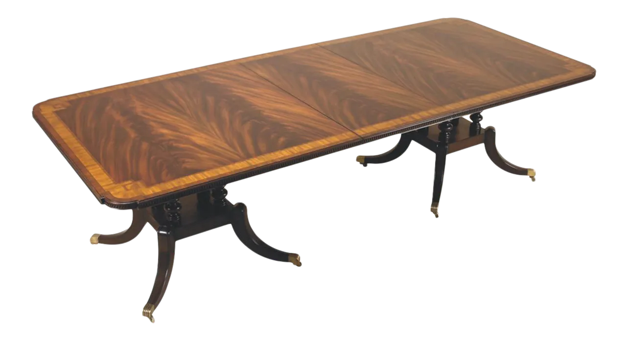 Maitland-Smith Greek Key Dining Table | Chairish